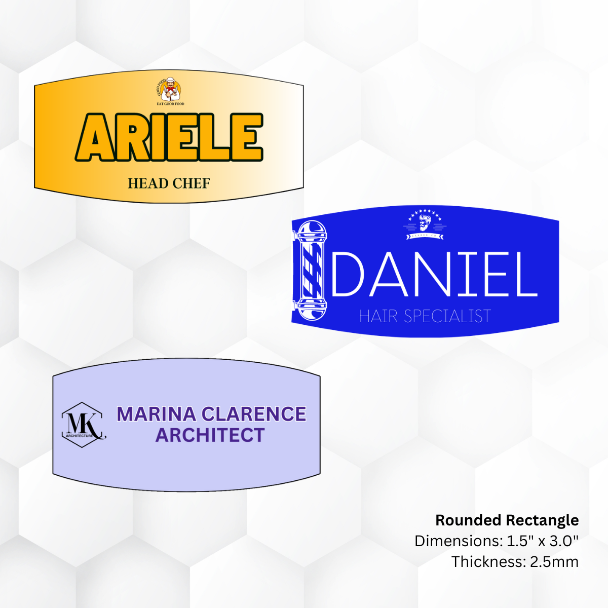 Rectangular Nametags – Jay C. Designs