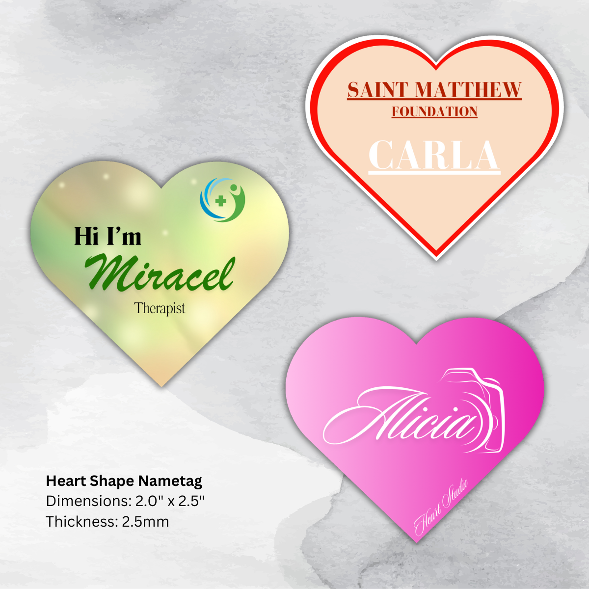 Special Shape Nametags – Jay C. Designs