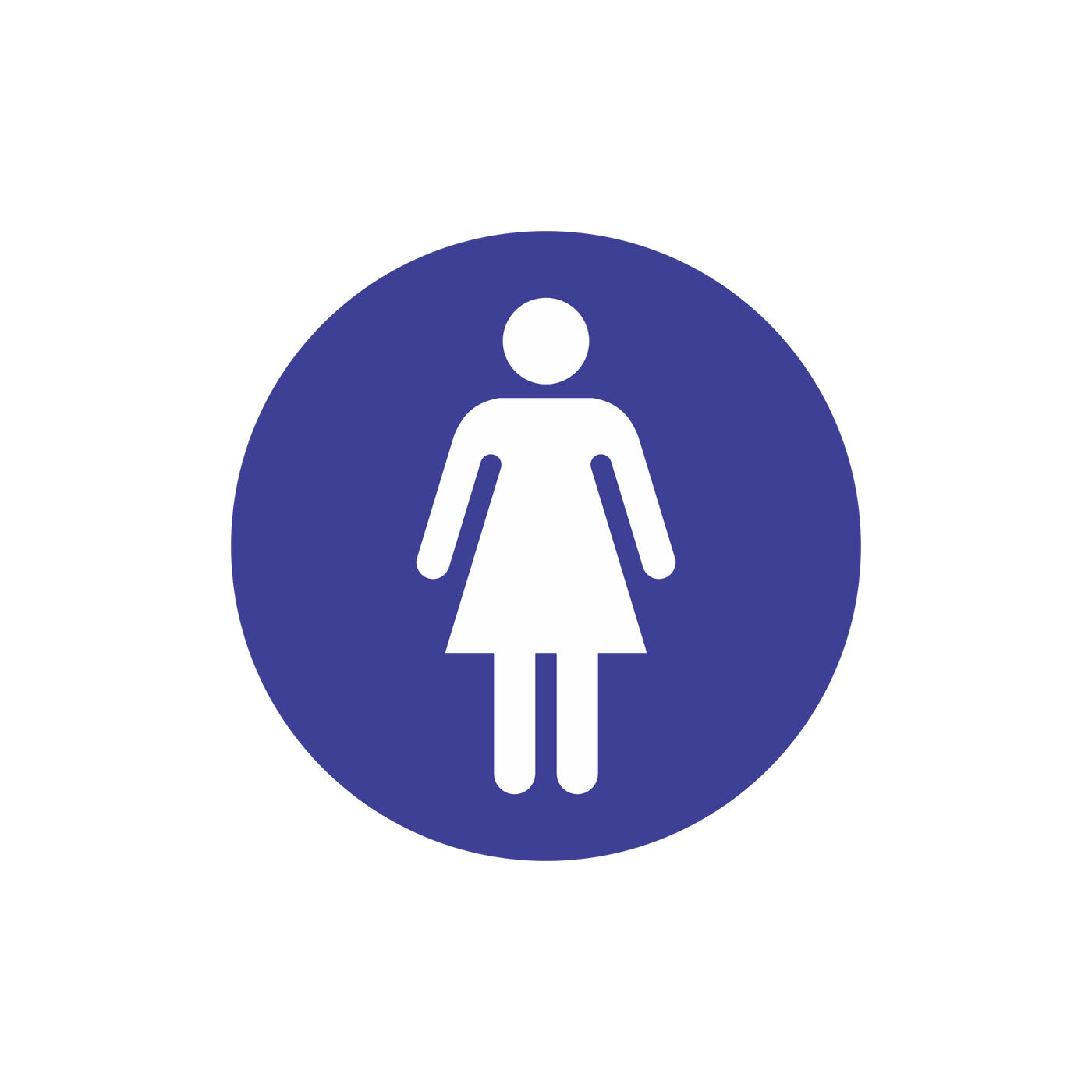 Acrylic Filipino Signage - Palikuran Babae (Bilog) — Jay C. Designs