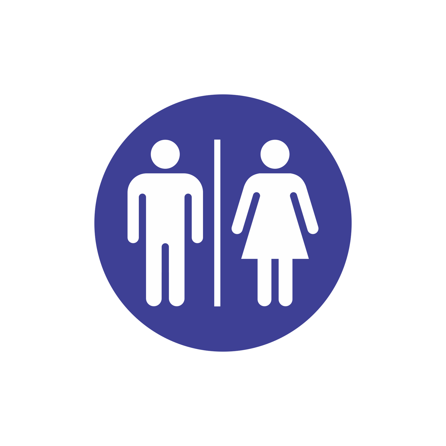 Acrylic Signage - Restroom Sign — Jay C. Designs