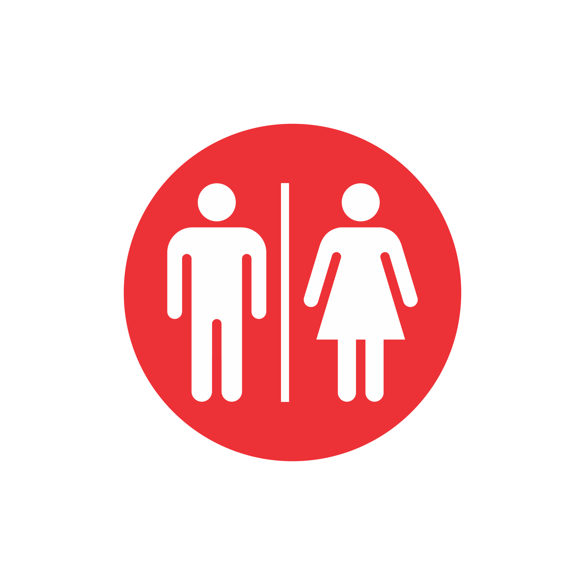 Acrylic Filipino Signage - Palikuran Lalake/Babae (Bilog) – Jay C. Designs