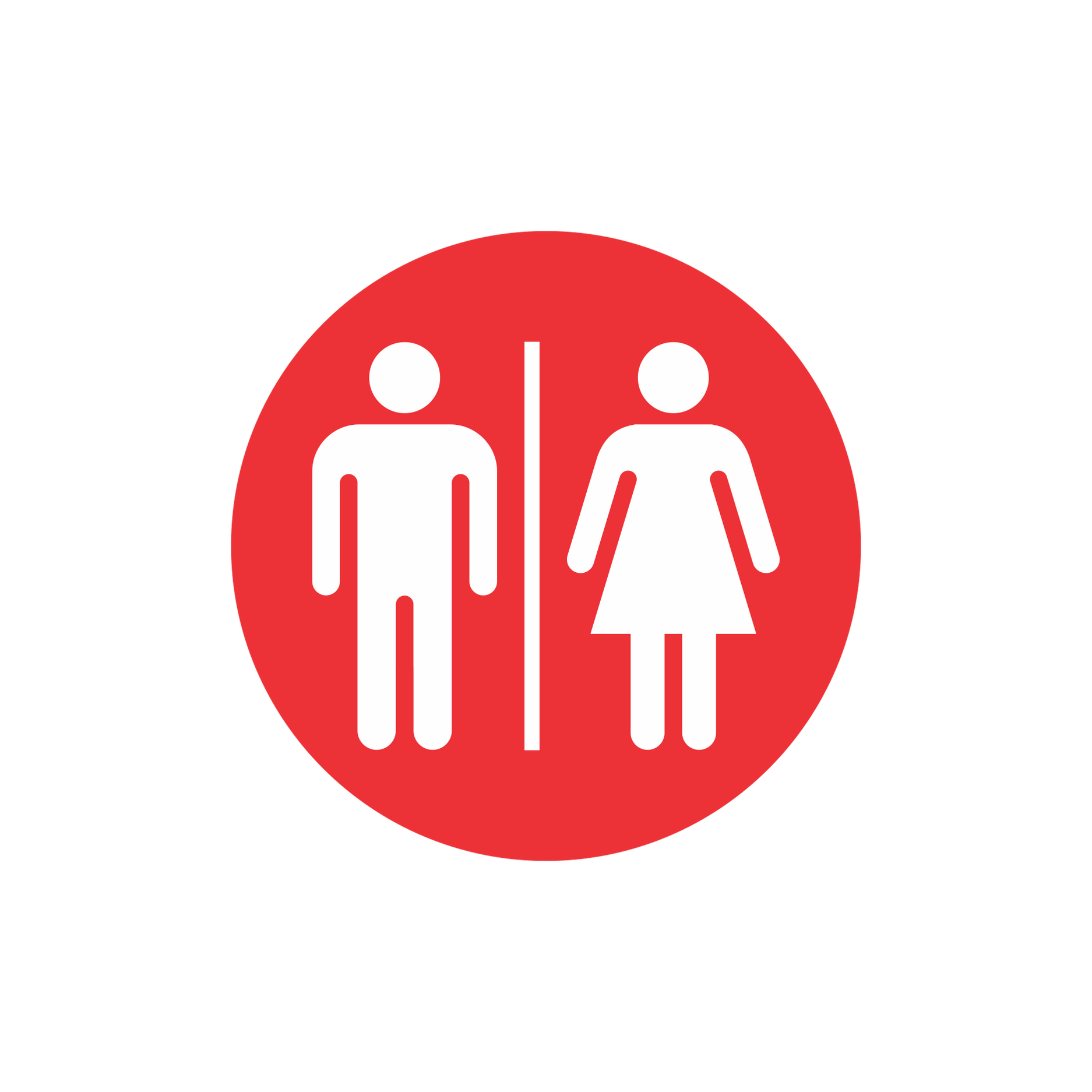 Acrylic Signage - Restroom Sign — Jay C. Designs