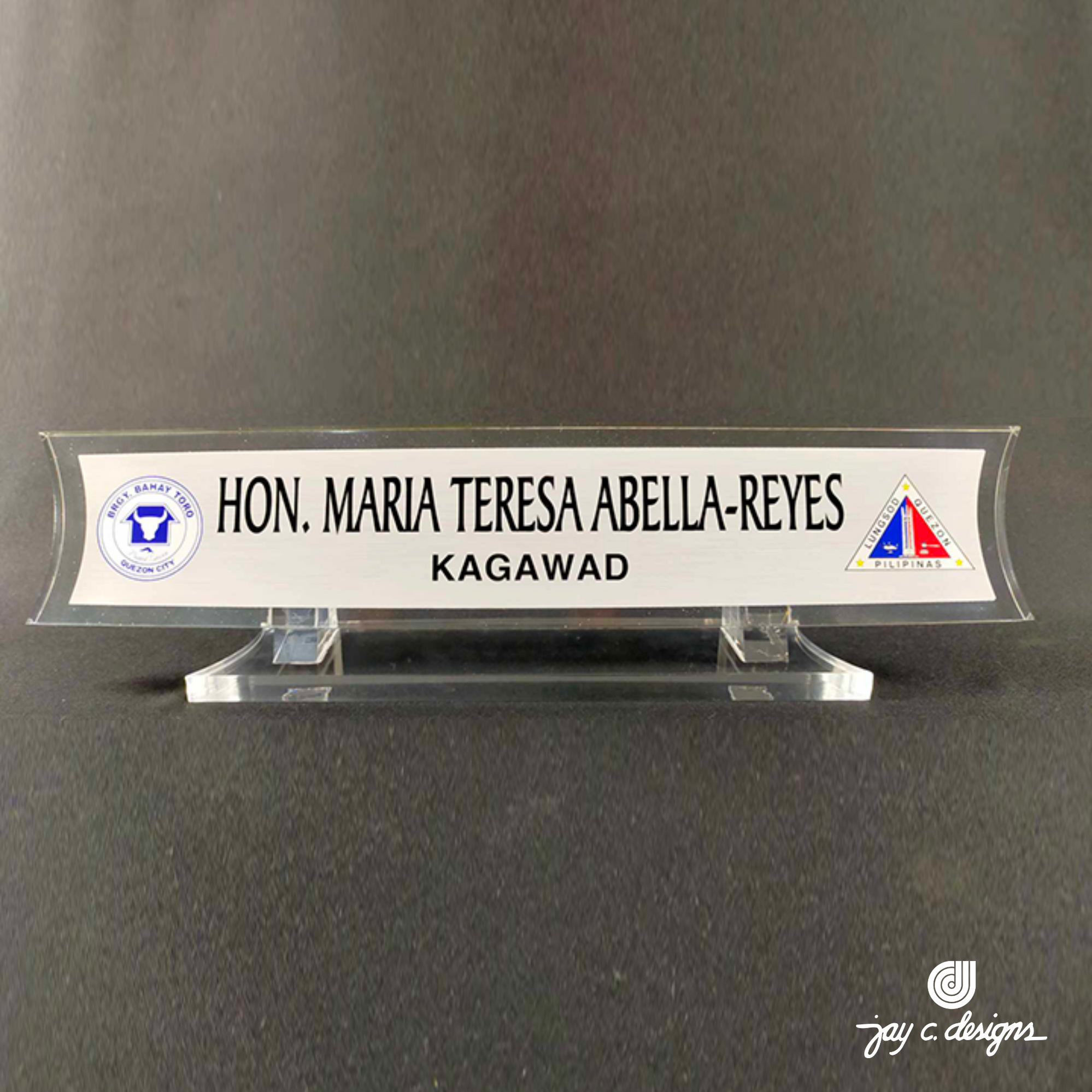 Acrylic Table Name Sign — Jay C. Designs