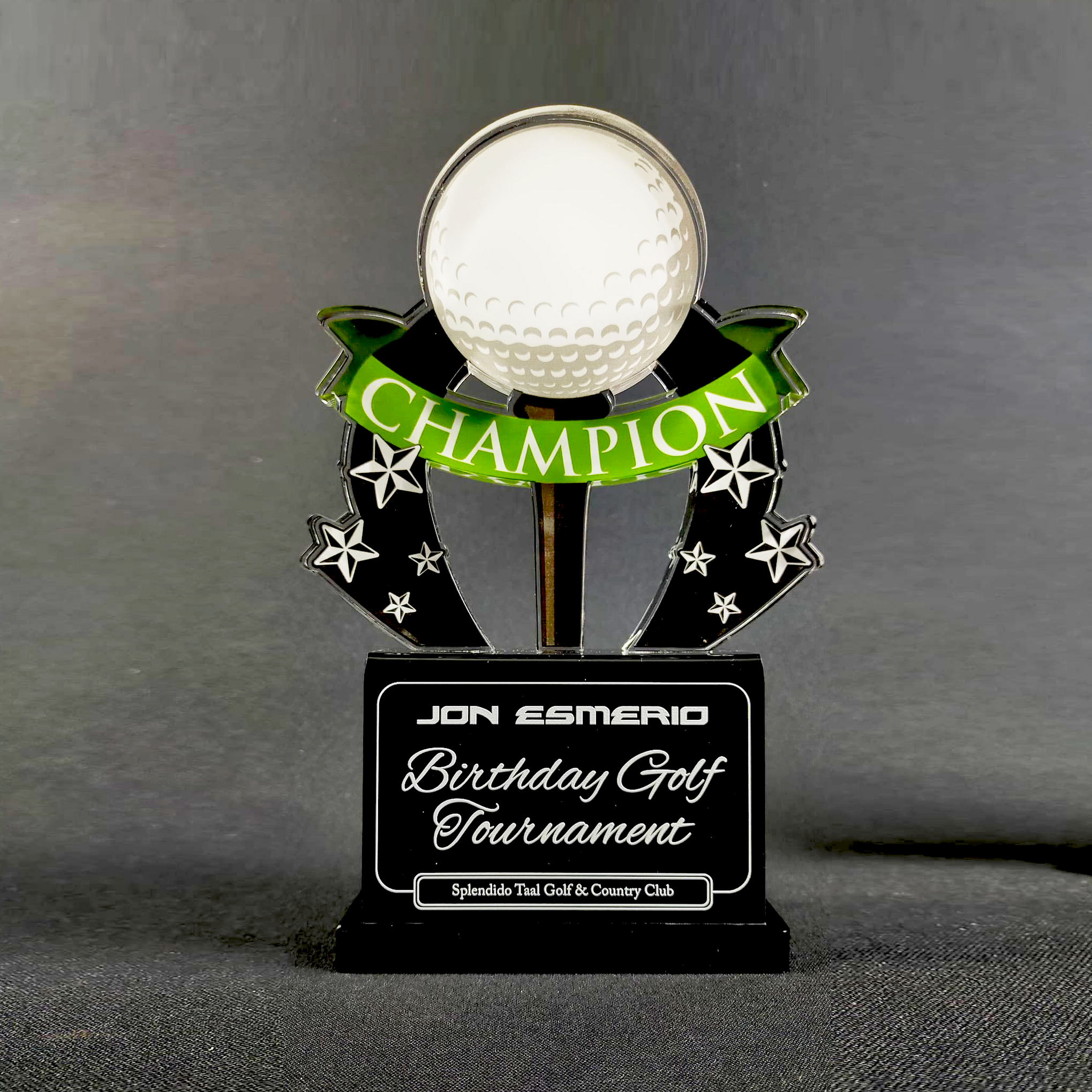 High-quality Acrylic Golf Trophies — Jay C. Designs