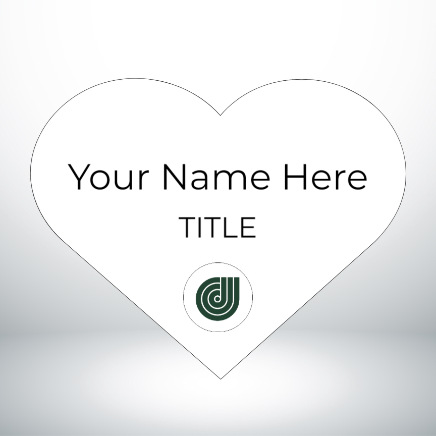Special Shape Acrylic Nametags — Jay C. Designs