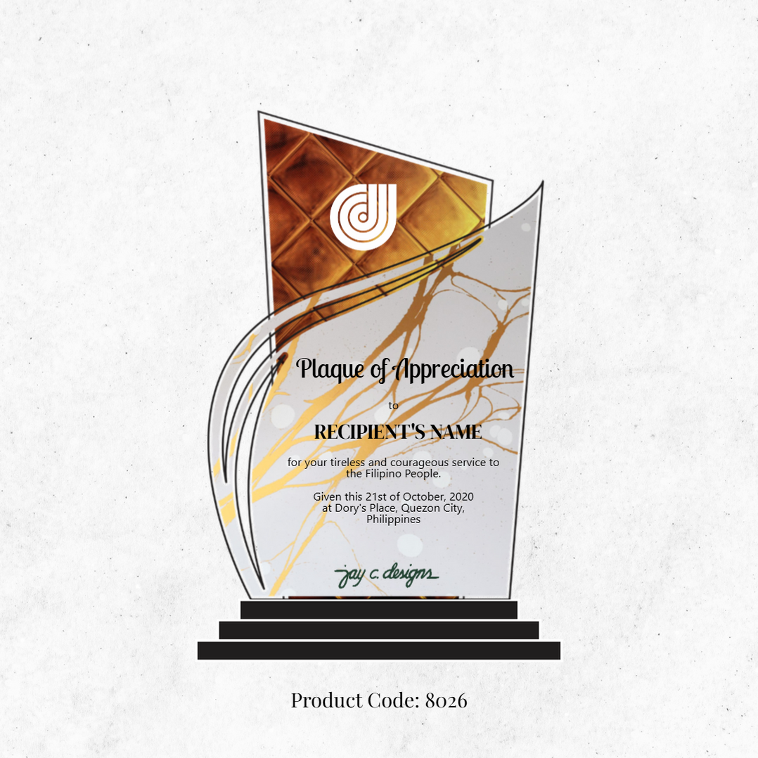 High-Quality Acrylic Plaque Supplier in the Philippines — Jay C. Designs