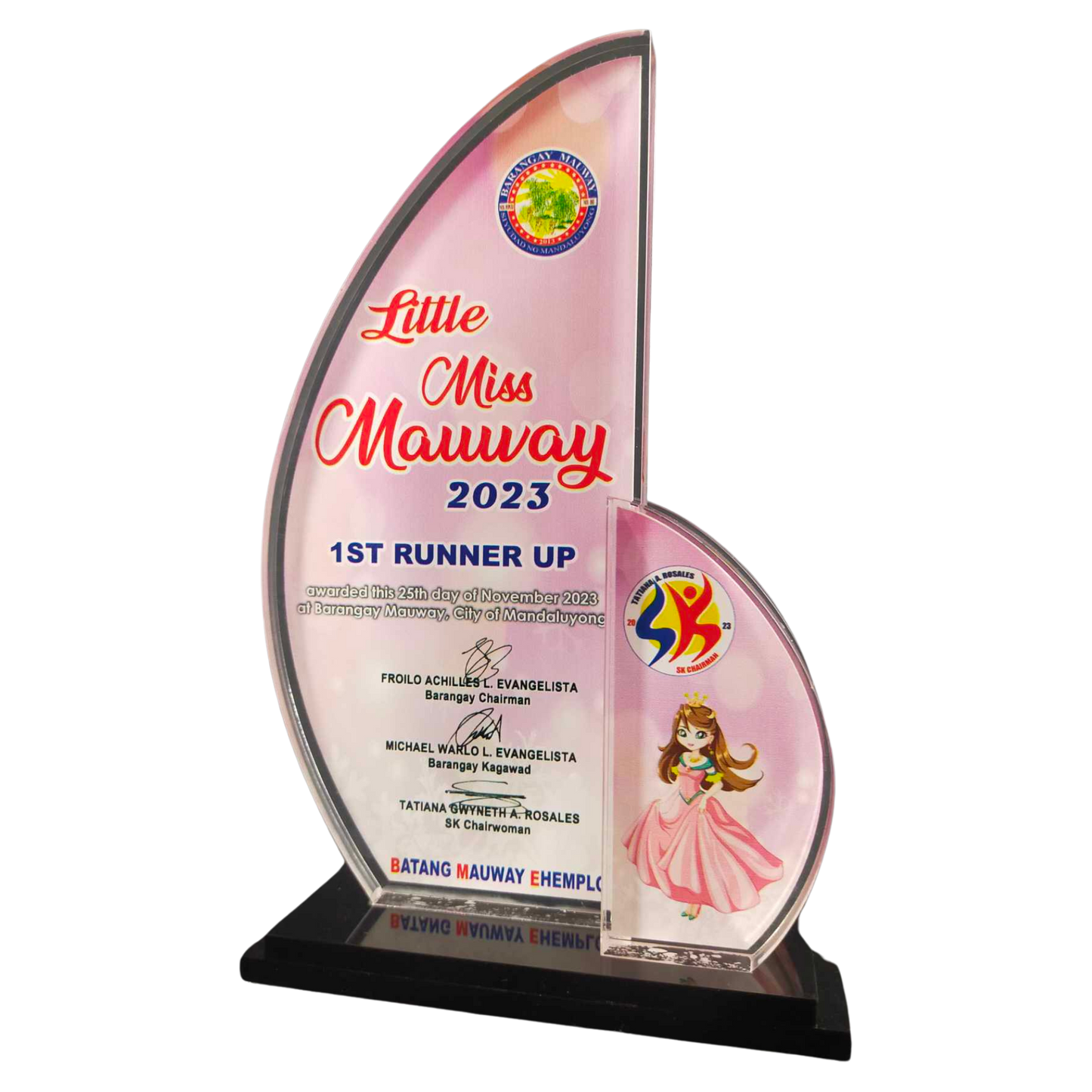 Acrylic Beauty Pageant Awards 8053F – Jay C. Designs