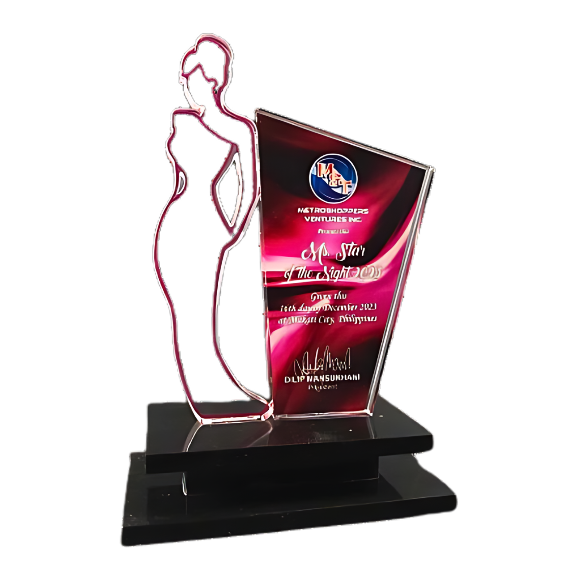 Acrylic Beauty Pageant Awards 8073F – Jay C. Designs