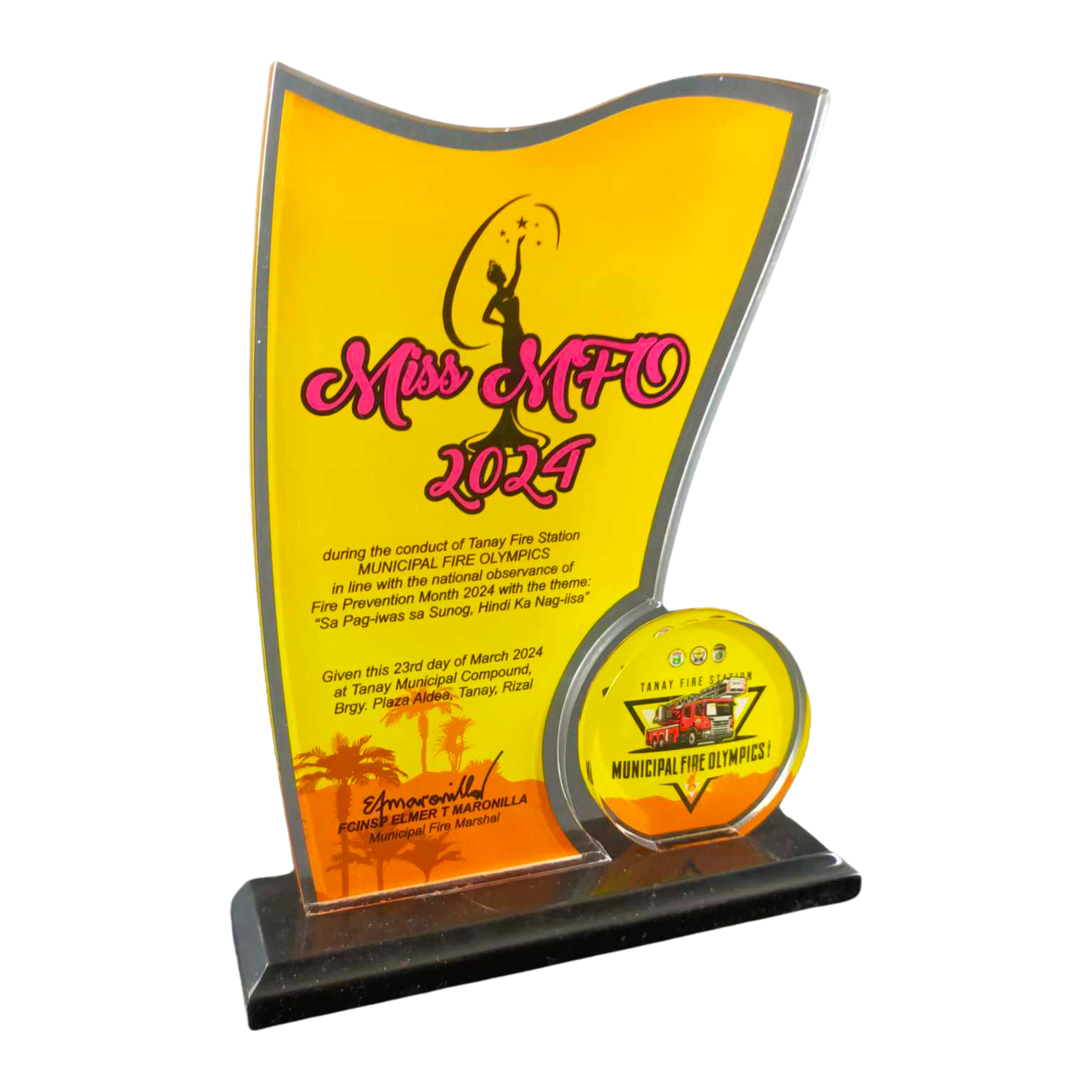 Acrylic Beauty Pageant Awards 8030F – Jay C. Designs