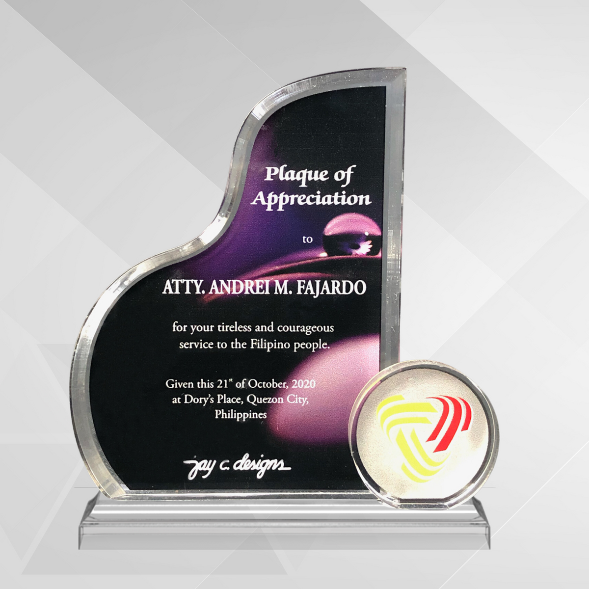 Trophies and Plaques — Jay C. Designs