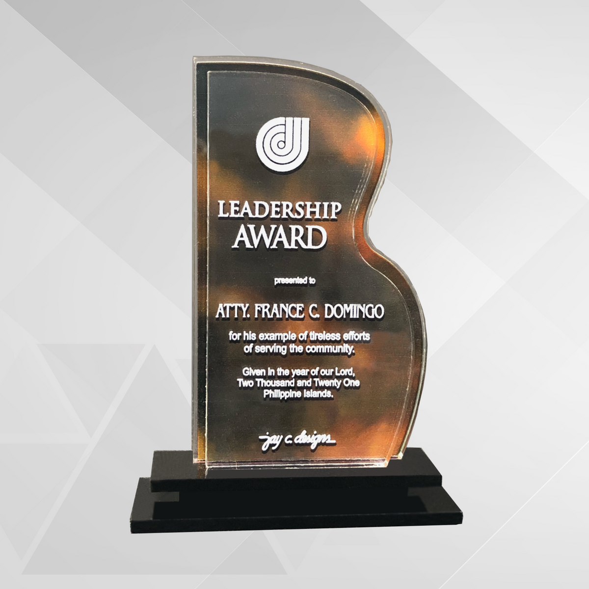 Trophies and Plaques in the Philippines — Jay C. Designs