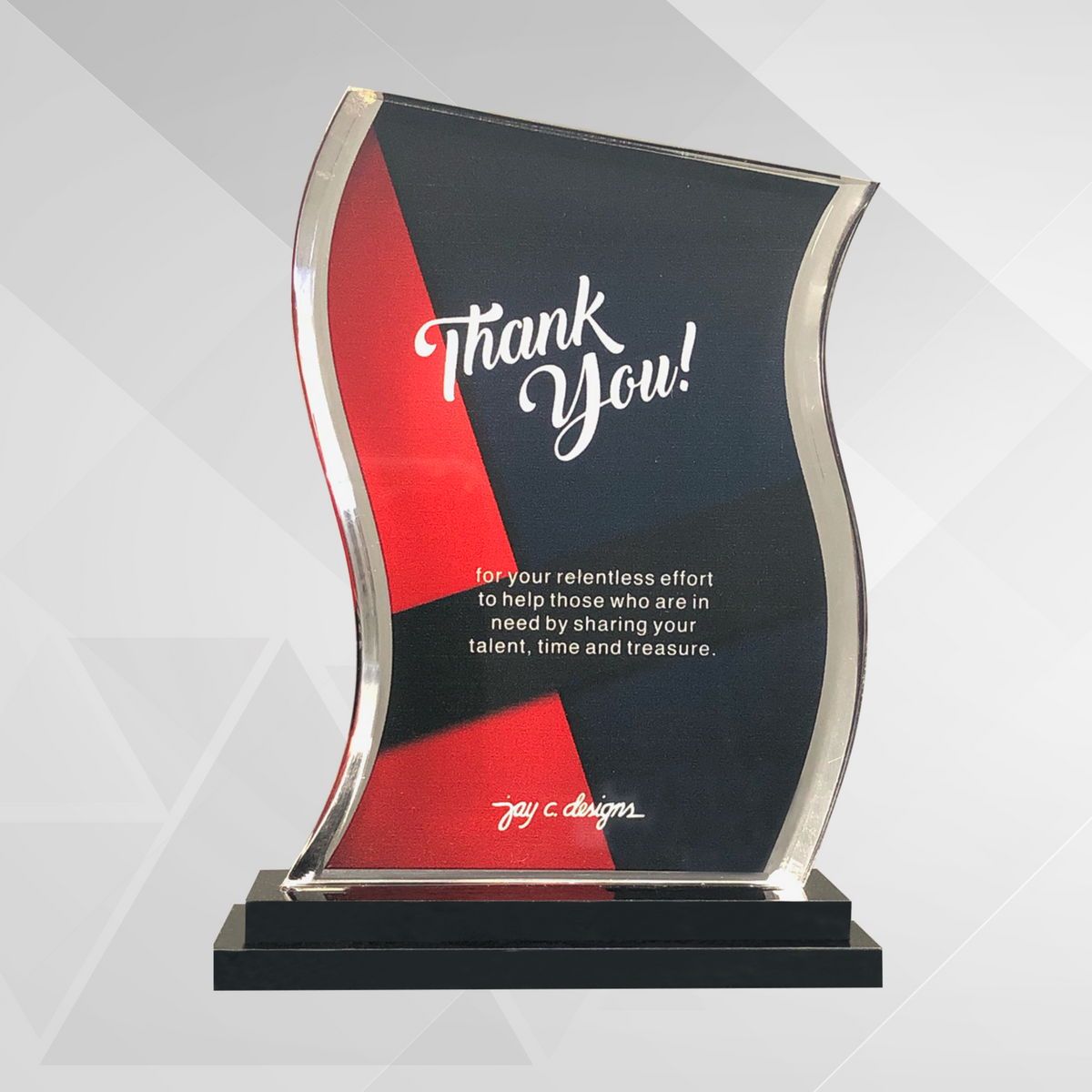 Acrylic Trophies and Plaques Supplier — Jay C. Designs