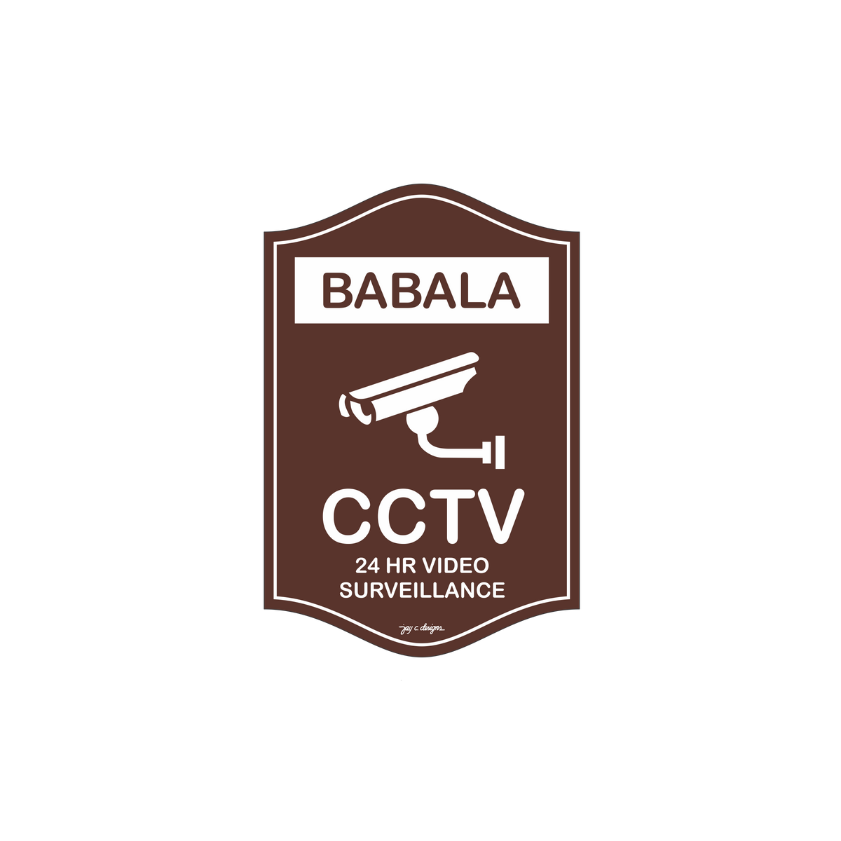 Pinoy Signs - Acrylic Signage Babala CCTV - Jay C. Designs