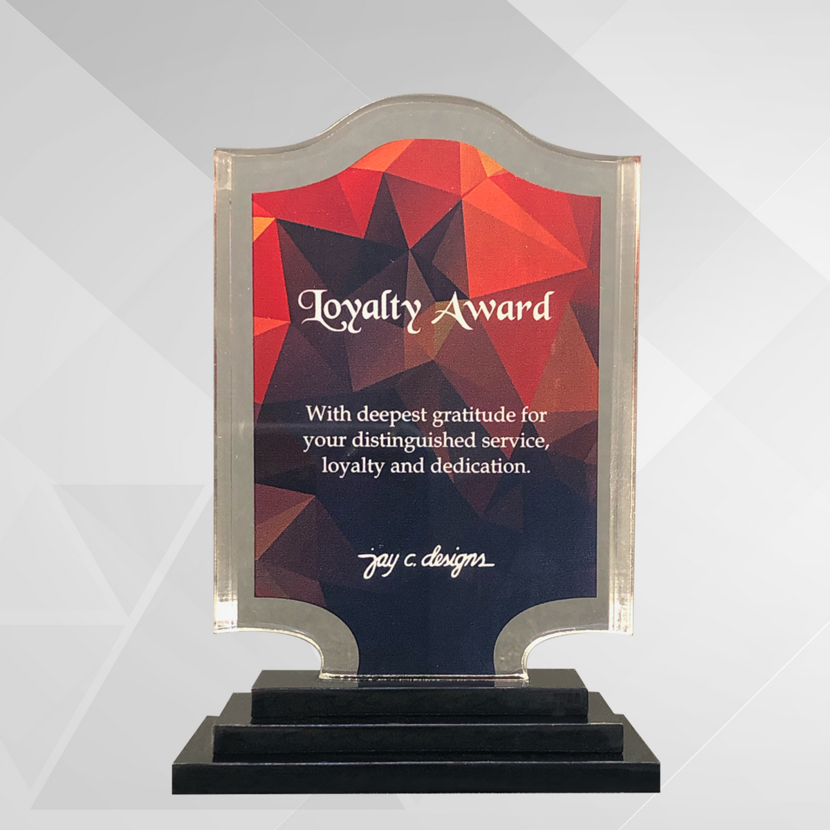 Acrylic Trophies and Plaques Maker — Jay C. Designs