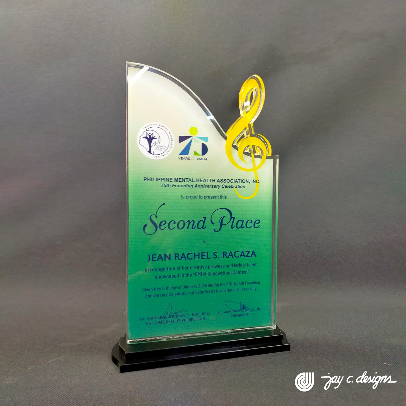 Trophies and Plaques Philippines — Jay C. Designs