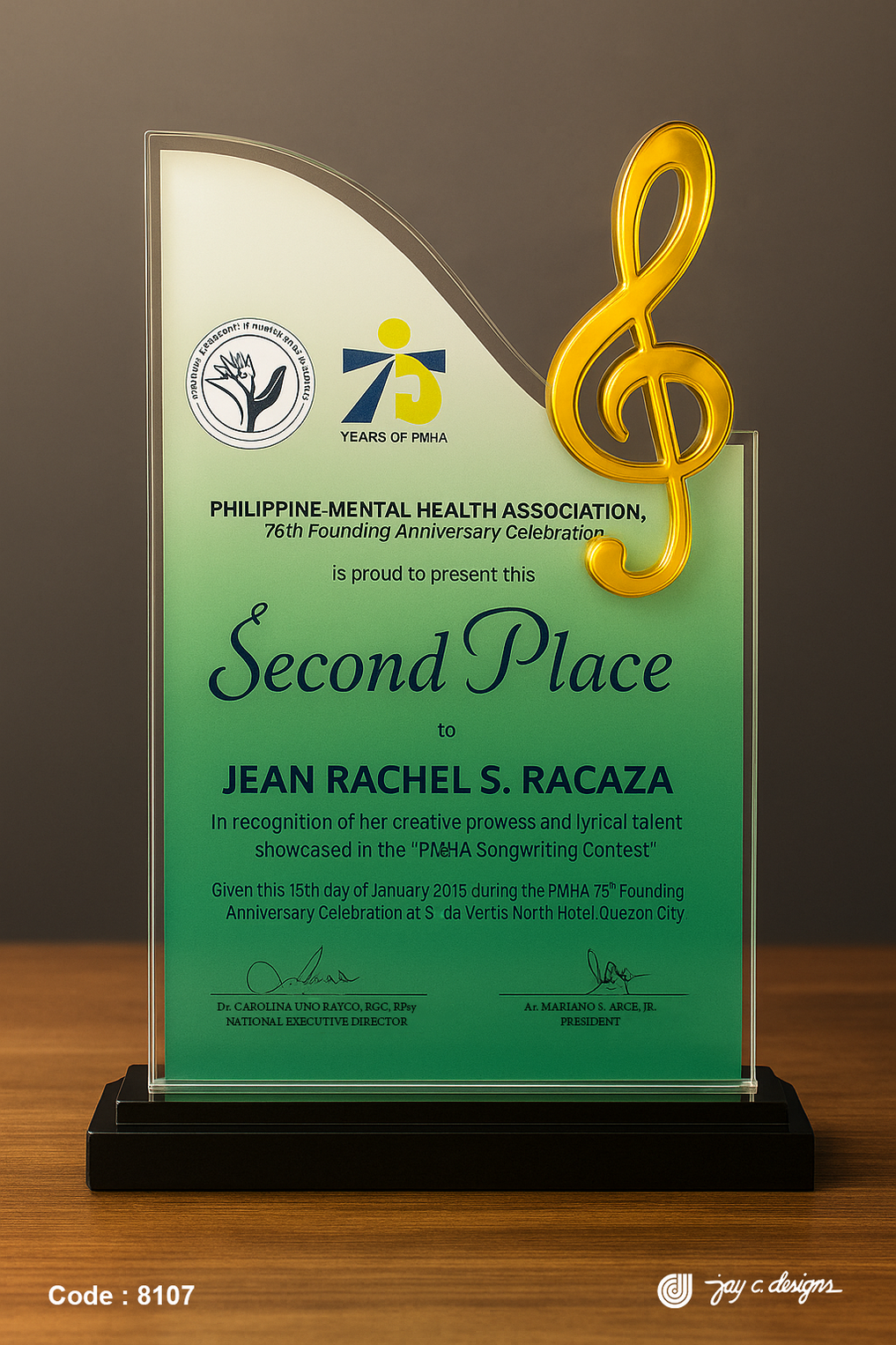 Trophies and Plaques Philippines — Jay C. Designs