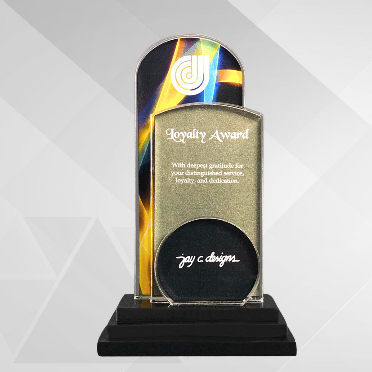 Personalized Acrylic Awards and Plaques — Jay C. Designs