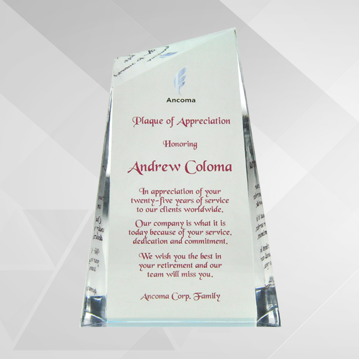 Customized Acrylic Trophies and Plaques — Jay C. Designs