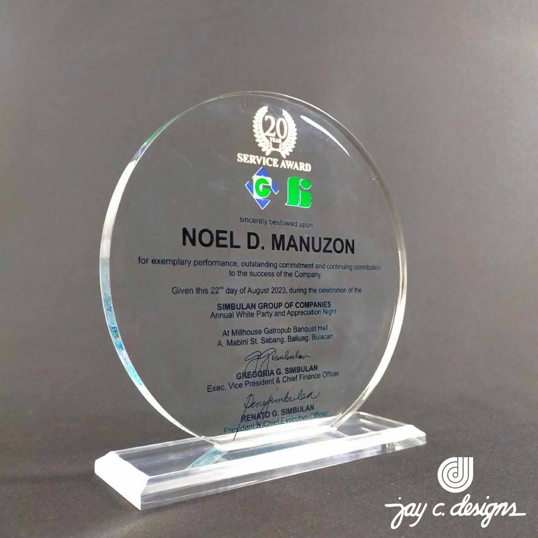 Trophies and Plaques Philippines — Jay C. Designs