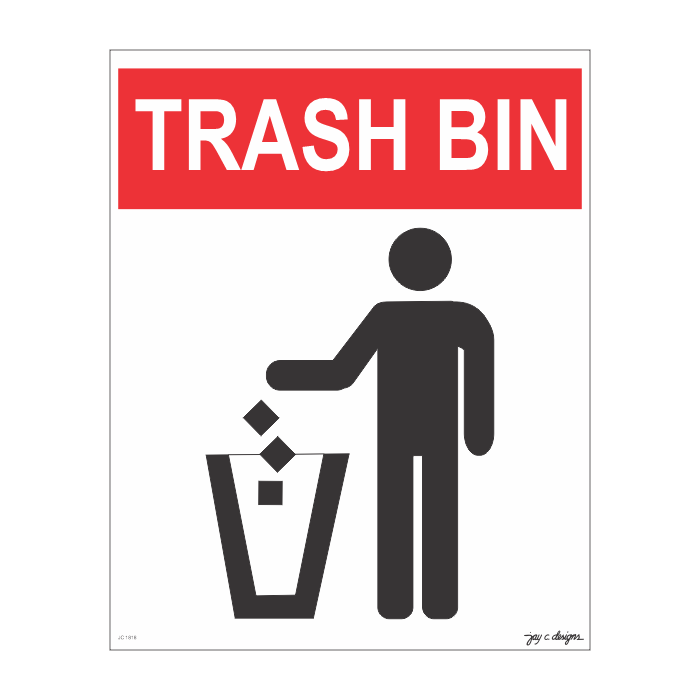 Vinyl Signage Philippines - Trash Bin Sign — Jay C. Designs