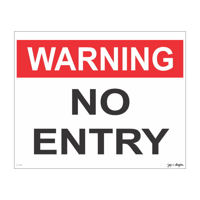 Vinyl Signage Philippines - No Entry Sign – Jay C. Designs