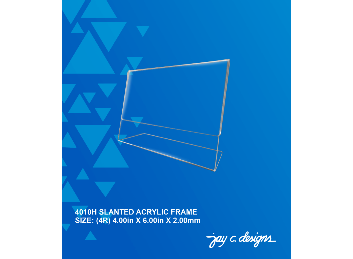 Acrylic Slanted Frame – Jay C. Designs