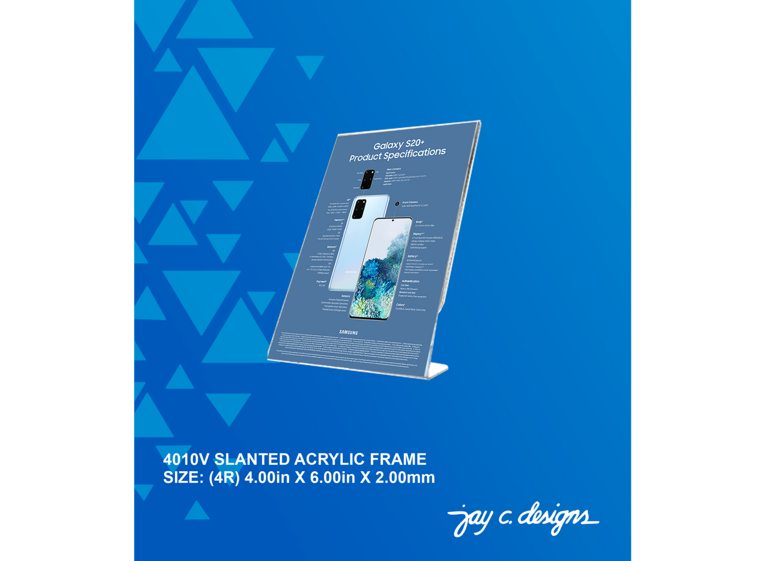 Acrylic Frame Philippines - Slanted Frame — Jay C. Designs