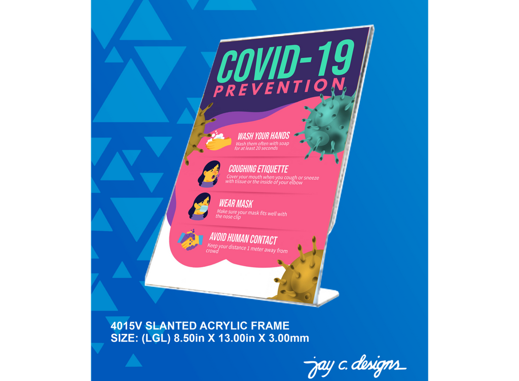 Acrylic Frame Philippines - Slanted Frame — Jay C. Designs