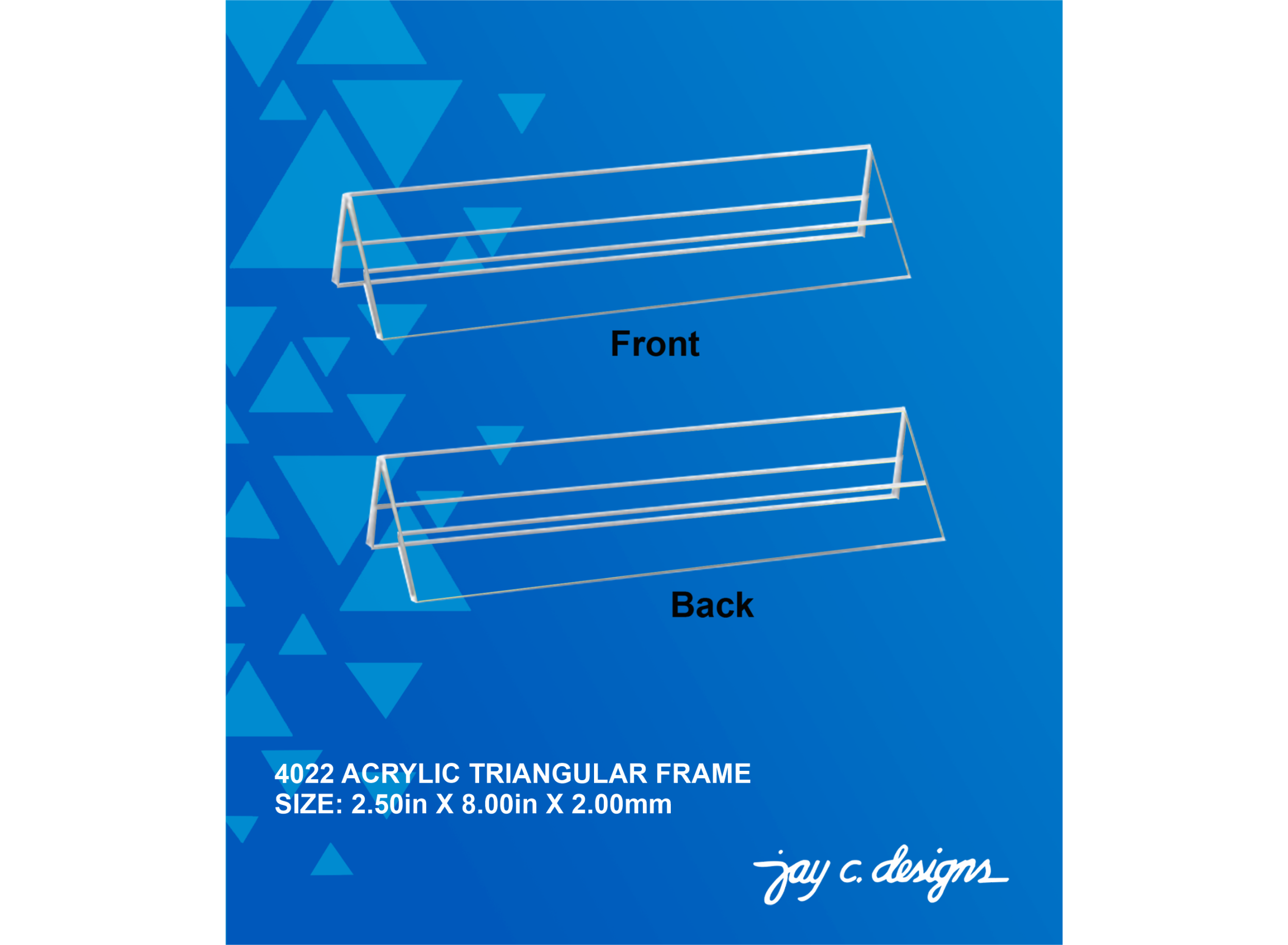 Acrylic Frame Philippines - Double Sided – Jay C. Designs