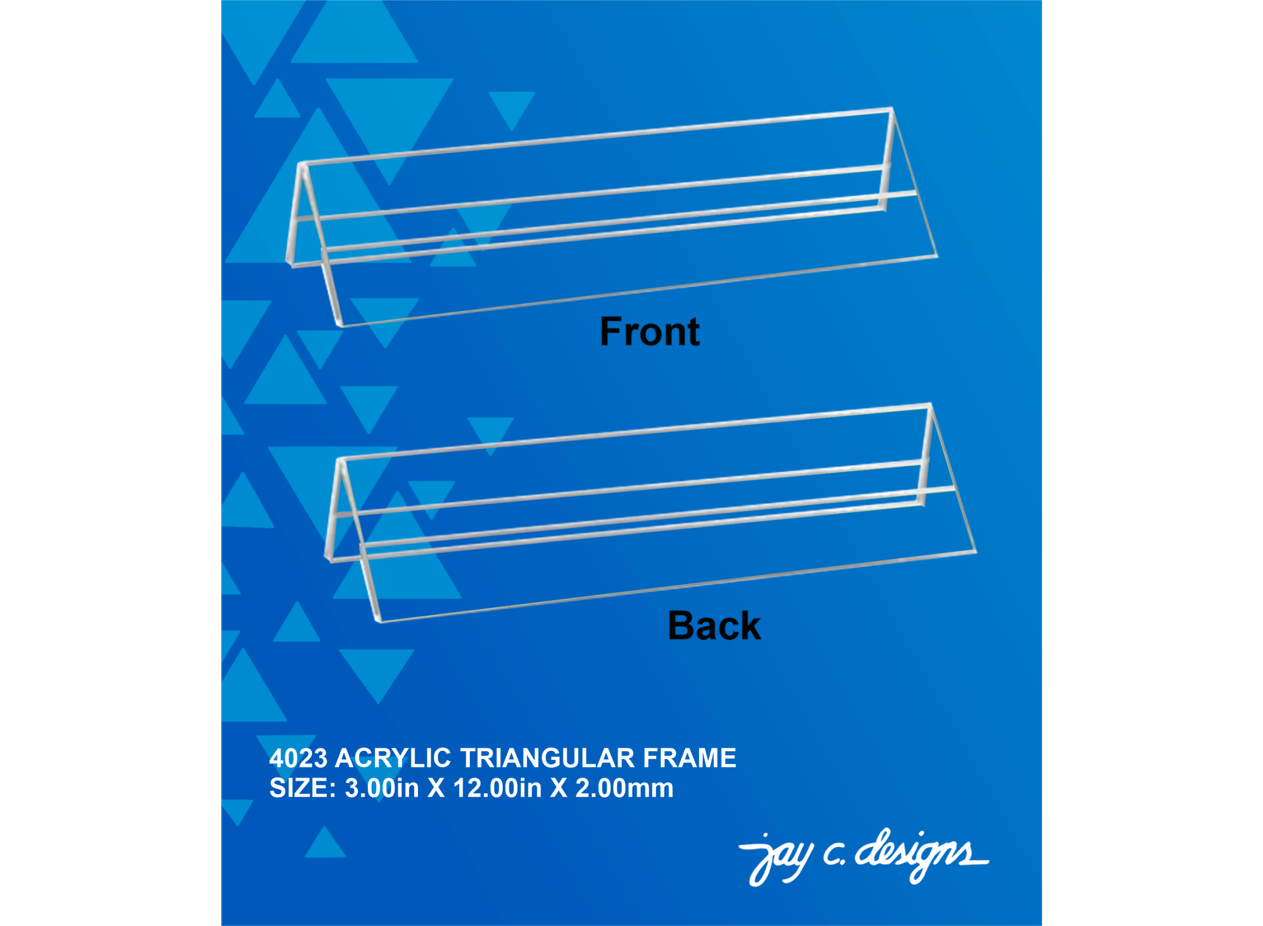 Acrylic Frame Philippines - Double Sided 4023 – Jay C. Designs