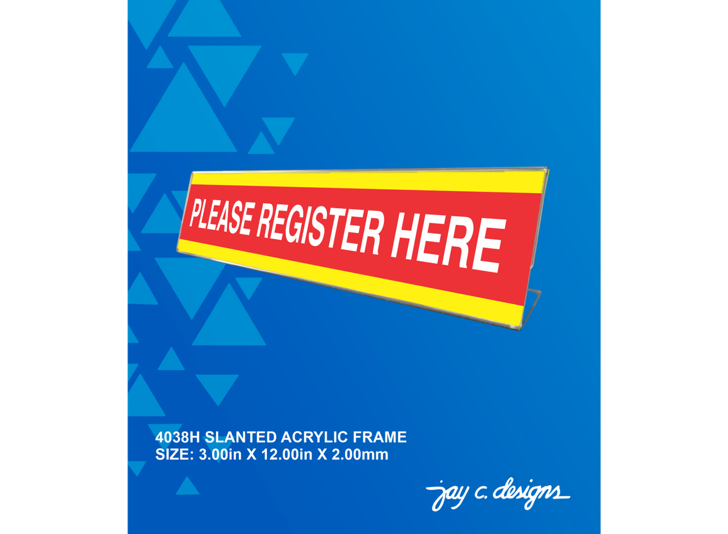 Acrylic Frame Philippines - Slanted Frame 4038H – Jay C. Designs