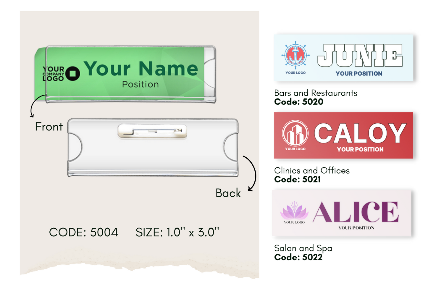Acrylic Nameplate — Jay C. Designs
