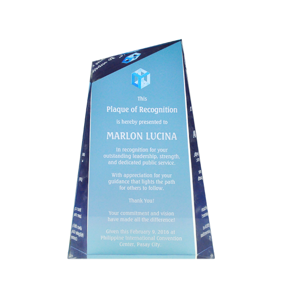 Jay C. Designs Philippines- Acrylic Trophy and Plaque Awards,