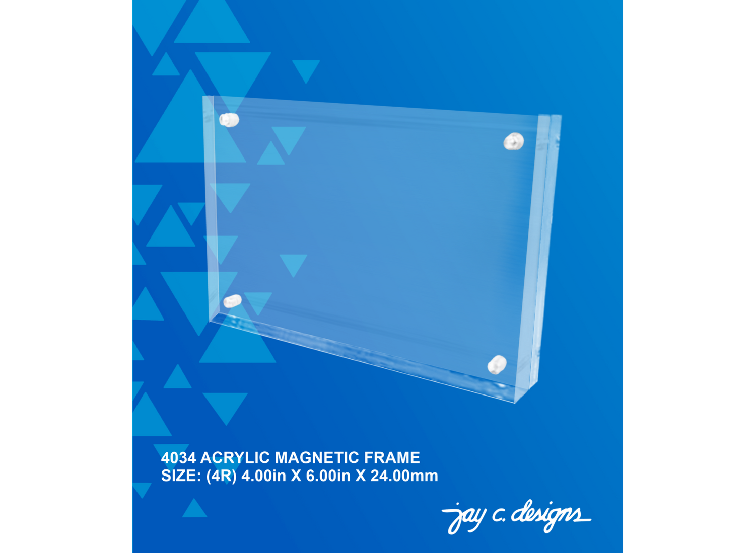 Acrylic Frame Philippines - Magnetic Frame 4034 — Jay C. Designs