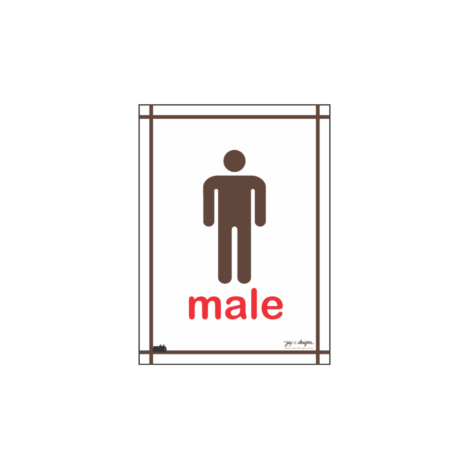 Restroom Sign – Jay C. Designs