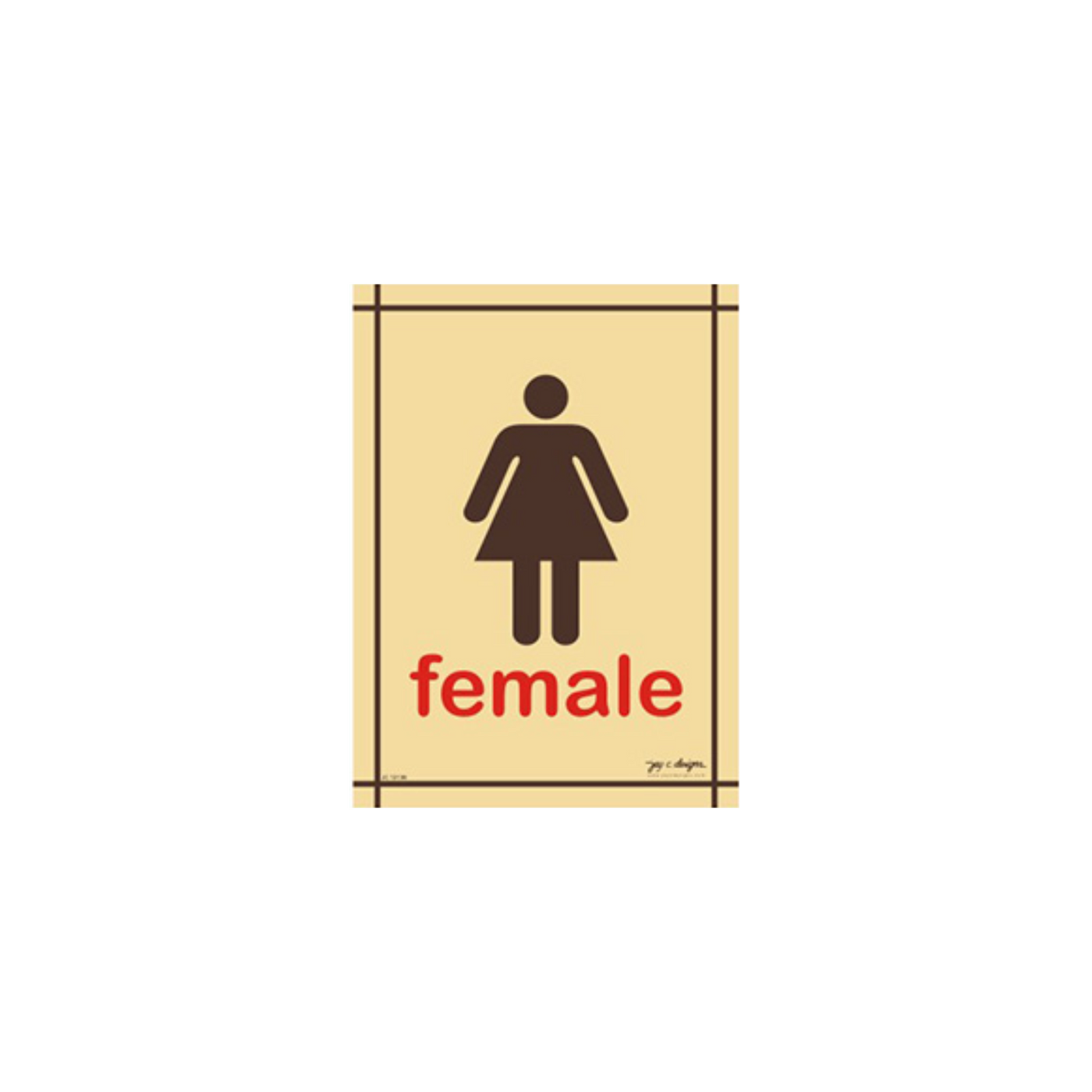Restroom Sign — Jay C. Designs