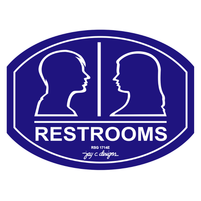 Restroom signage – Jay C. Designs