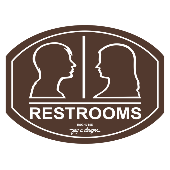 Restroom signage – Jay C. Designs
