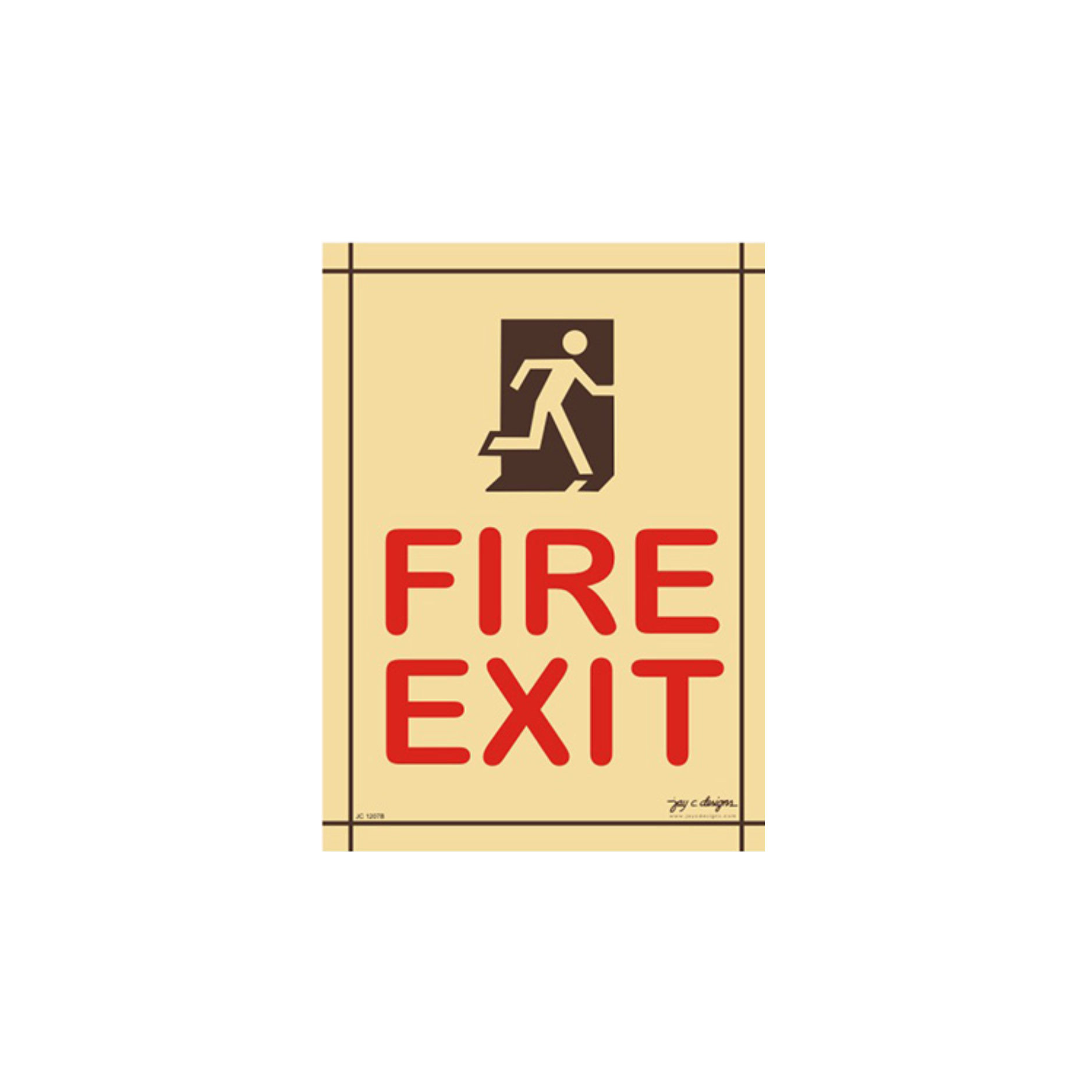 Vinyl Signage Maker Philippines - Fire Exit Sign – Jay C. Designs