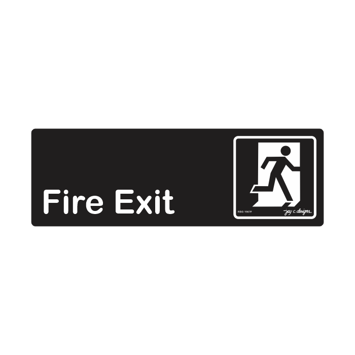Acrylic Signage Maker Philippines - Fire Exit Sign – Jay C. Designs