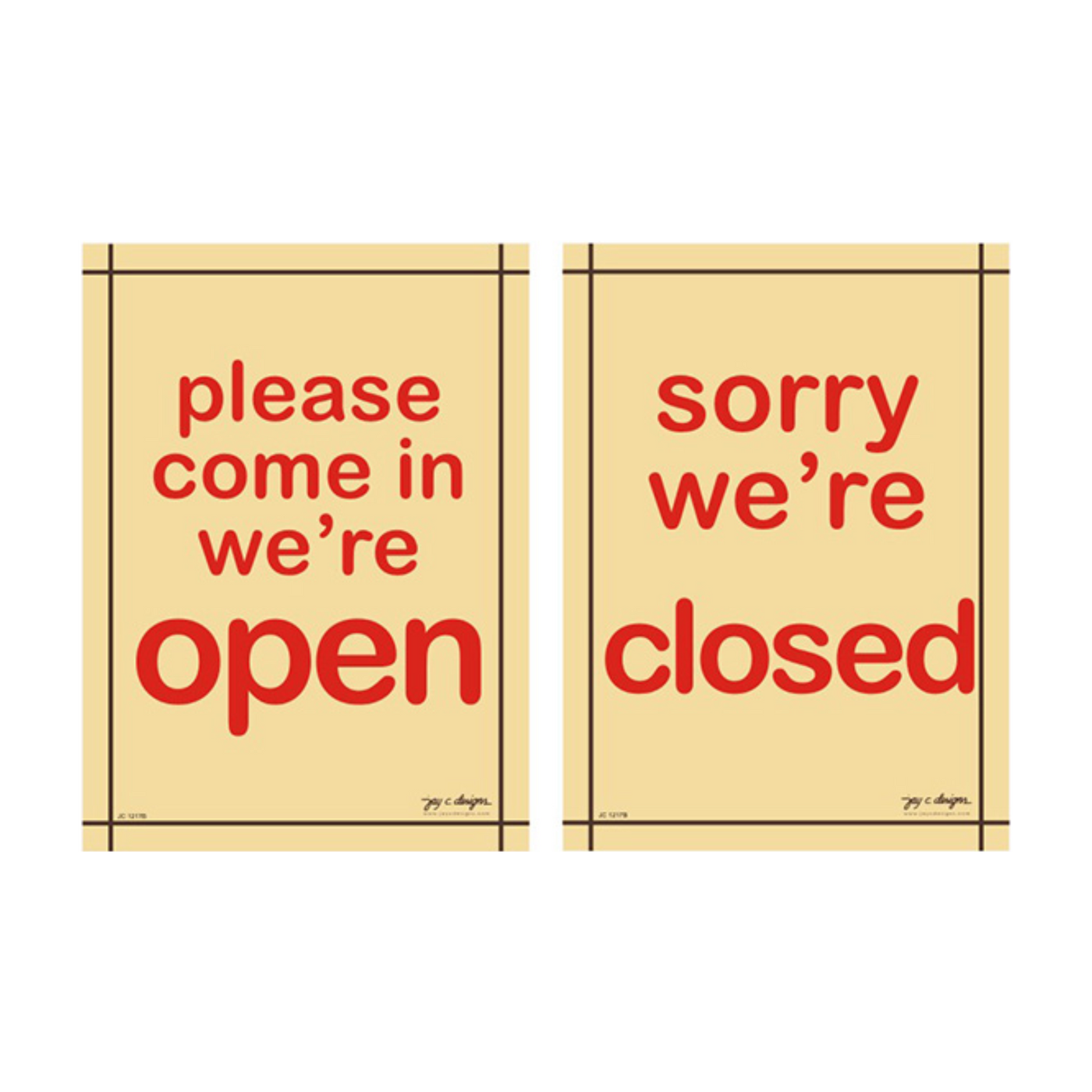 Vinyl Signage Maker Philippines - Open/Closed Sign — Jay C. Designs