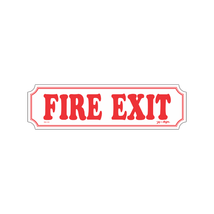 Acrylic Signage Maker Philippines - Fire Exit Sign – Jay C. Designs