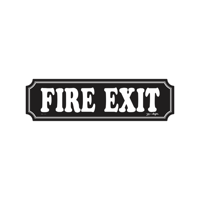 Acrylic Signage Maker Philippines - Fire Exit Sign – Jay C. Designs