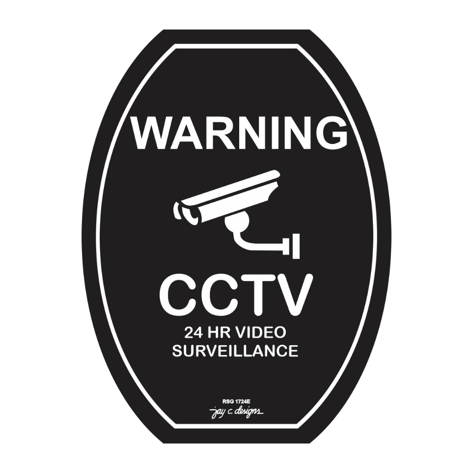 Acrylic Signage Maker Philippines - CCTV Sign – Jay C. Designs
