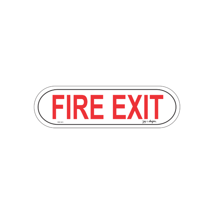 Acrylic Signage Philippines - Fire Exit Sign – Jay C. Designs