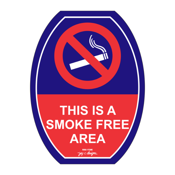 Acrylic Signage Maker Philippines - Smoke Free Area Sign – Jay C. Designs