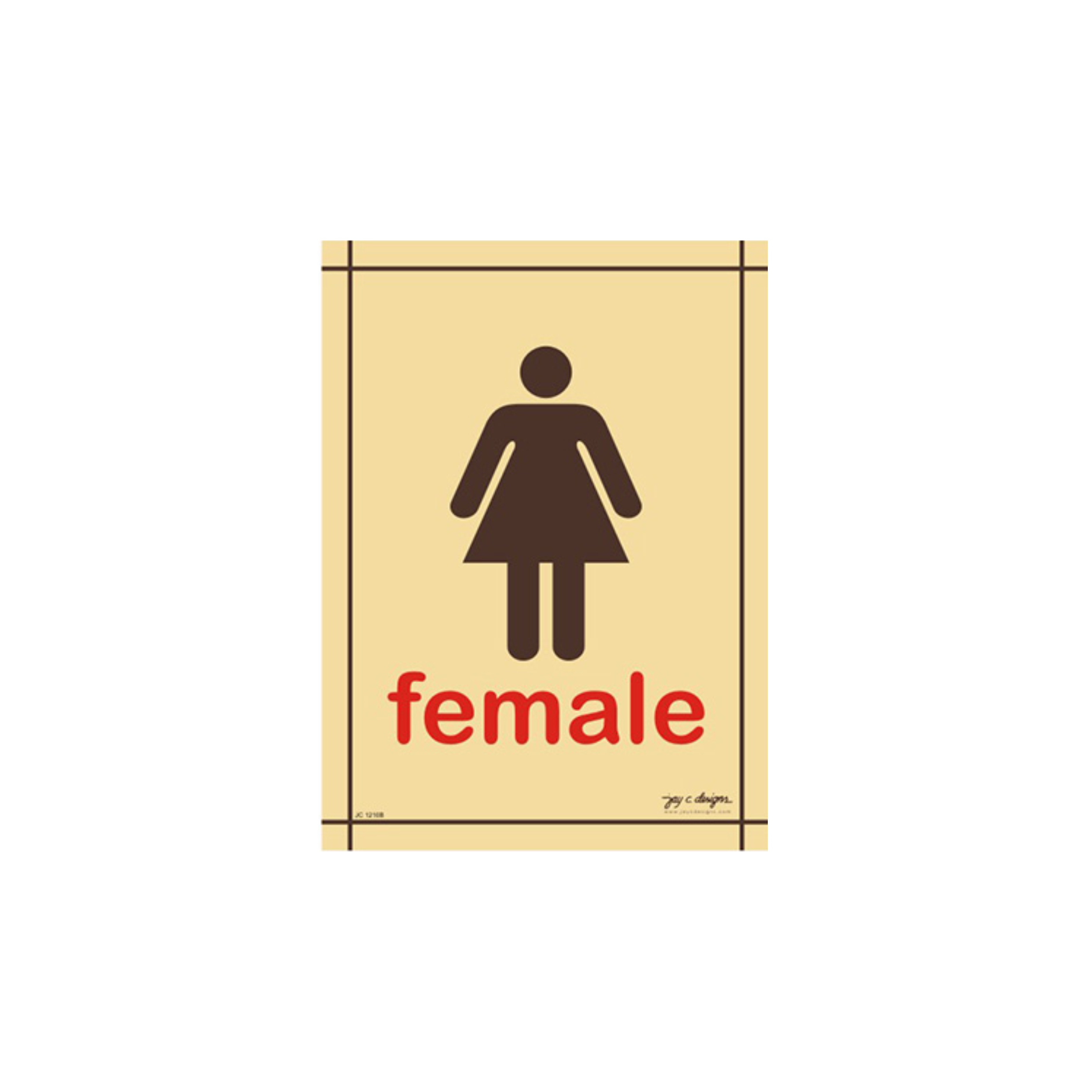 Restroom Sign — Jay C. Designs