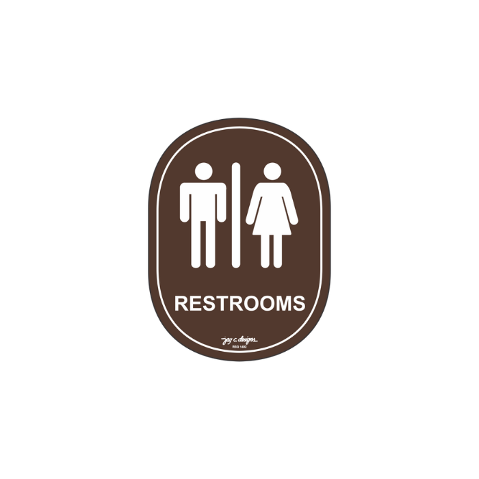 Premium Restroom Sign | Clear and Stylish Restroom Signage – Jay C. Designs