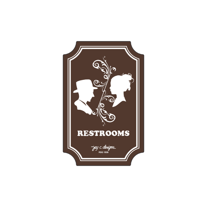 Restroom signage – Jay C. Designs