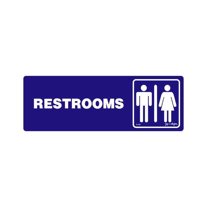 Restroom signage – Jay C. Designs